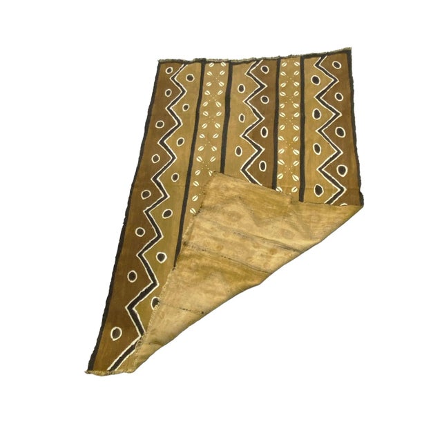 African Bogolan Mud Cloth Textile 63" H by 42" W | Chairish