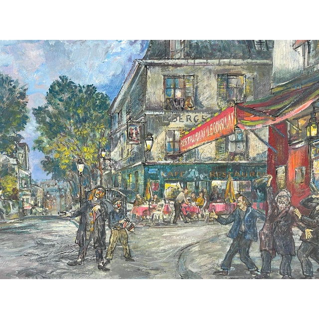 Alexis Guy Korovine, Montmartre, Le Soir, Oil on Panel | Chairish