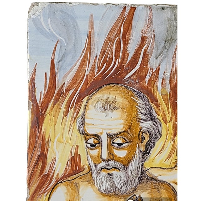 Antique Late 19th Century Terra Cotta Ceramic Hand Painted Figural ...