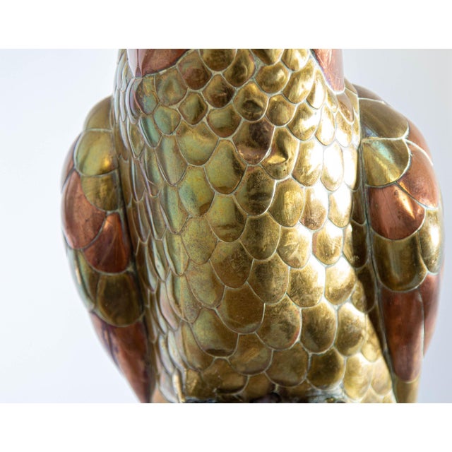 Mexican Sergio Bustamante Style Copper and Brass Cockatoo Parrot ...