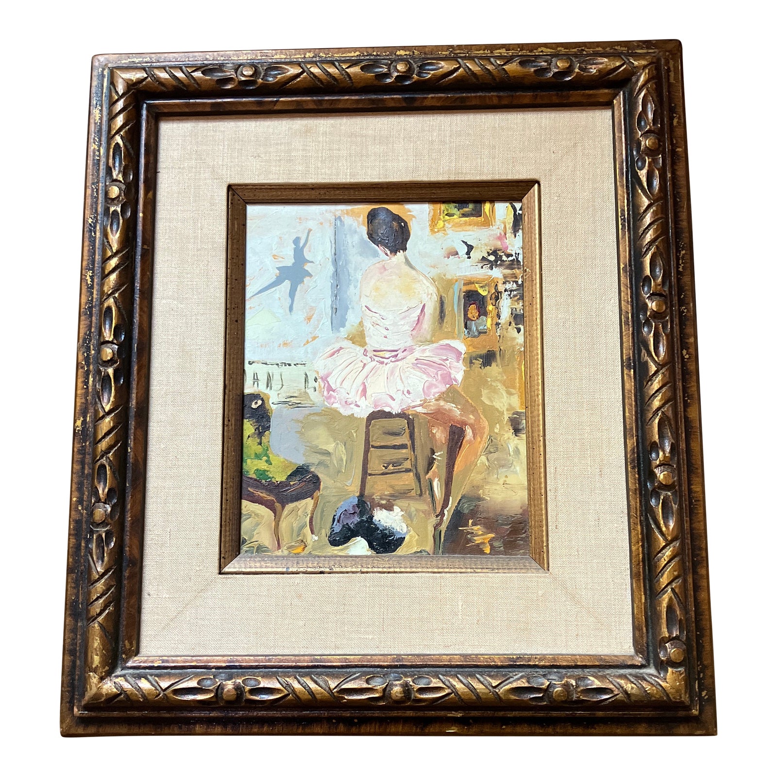1970’s Original Impressionist Mid Century Modern Ballet Dancer Interior ...