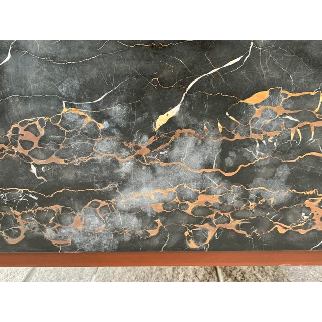 Vintage Hollywood Regency Marble Top Mirrored Nightstands-A Pair | Chairish