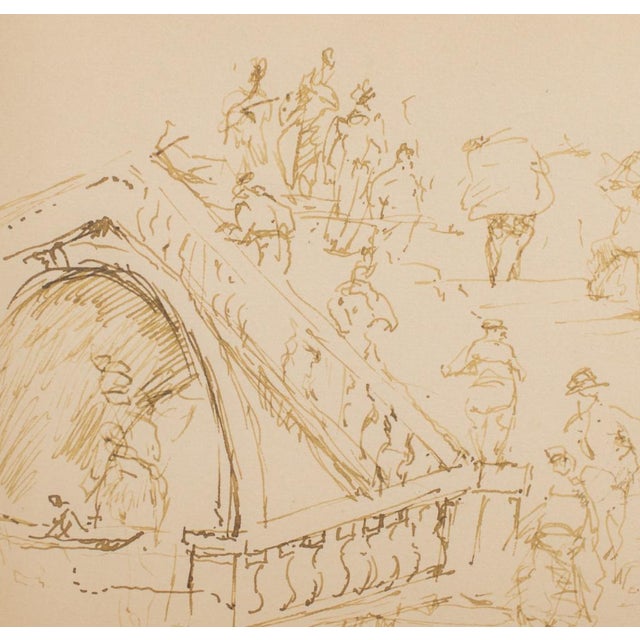 William Meyerowitz "Rialto Bridge, Venice" Ink | Chairish