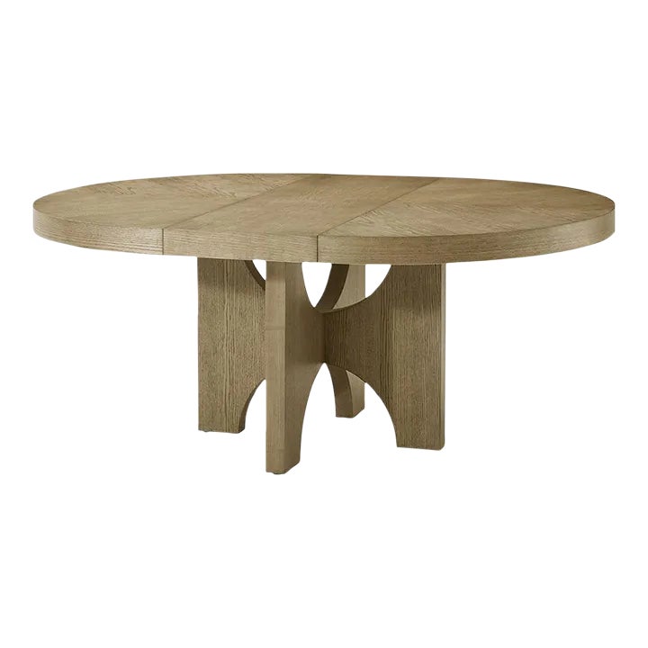Modern Extending Light Ash Dining Table | Chairish