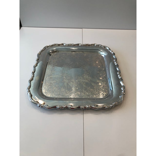 1980s Oneida Silverplate Tray | Chairish