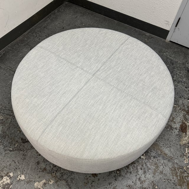 Custom Design Padded + Upholstered Ottoman | Chairish