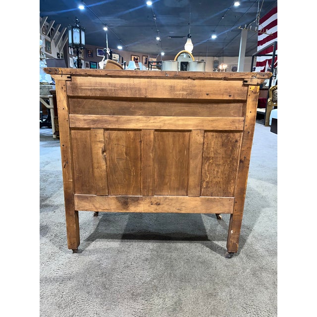 1910s Antique Birdseye Maple Wood Washstand | Chairish