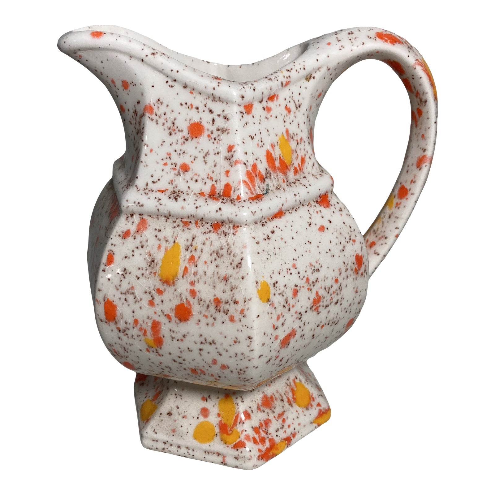 Vintage Mid-Century Modern Hand Painted Mini Pitcher Creamer | Chairish
