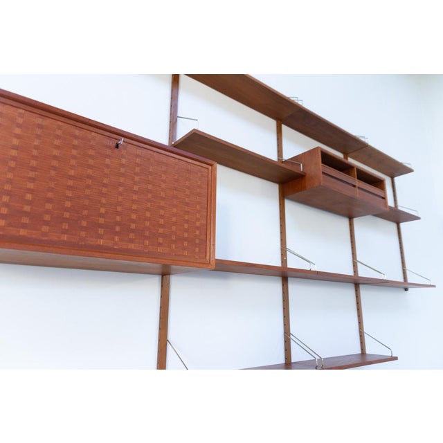 Danish Modern Modular Teak Wall Unit by Poul Cadovius for Cado, 1960s ...