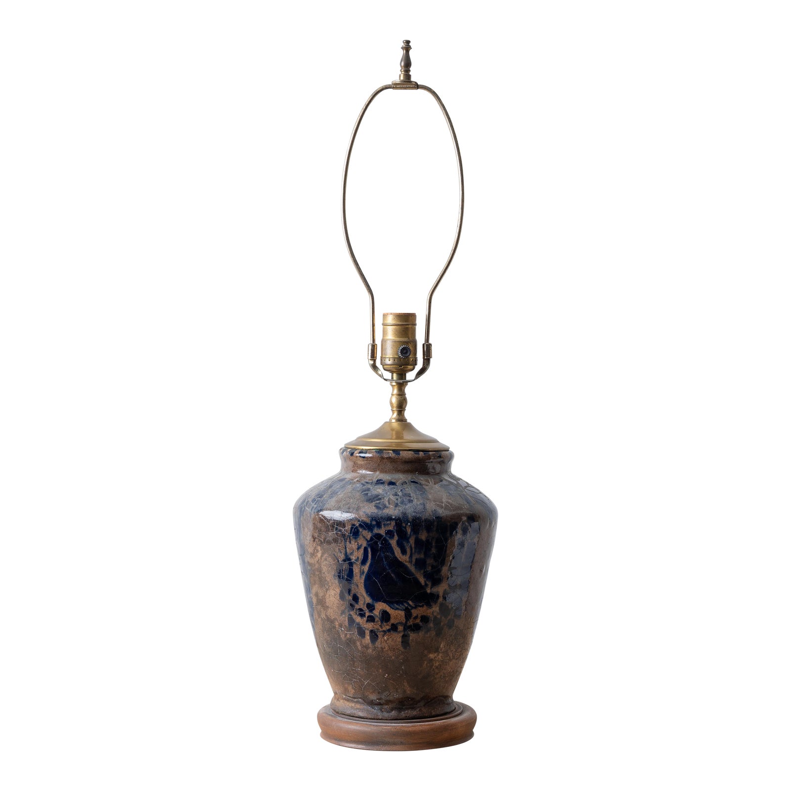 Persian Fritware Jar Mounted as Lamp, Mamluk 16th-17th Century | Chairish