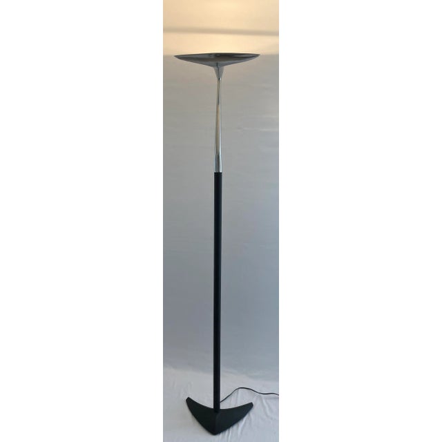 Modern French Polished Chrome Floor Lamp by Lg, Paris France | Chairish