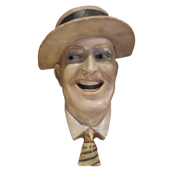 Early 20th Century Antique Maurice Chevalier Plaster Head Sculpture ...