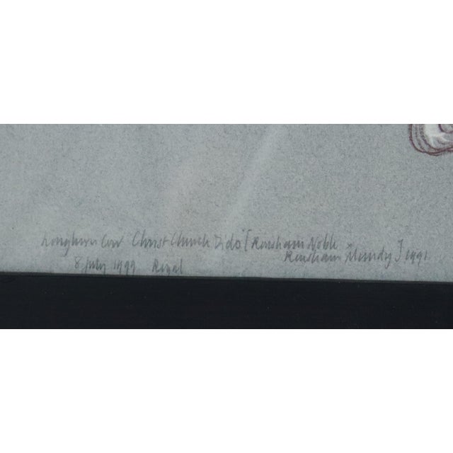 1990s Original English Cow Pastel & Charcoal Drawings by Leslie ...