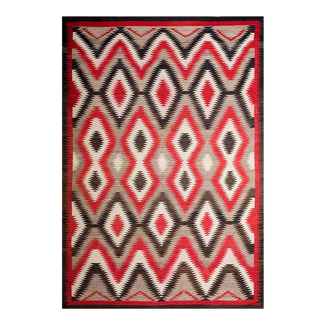 Antique Navajo Geometric Rug | Chairish