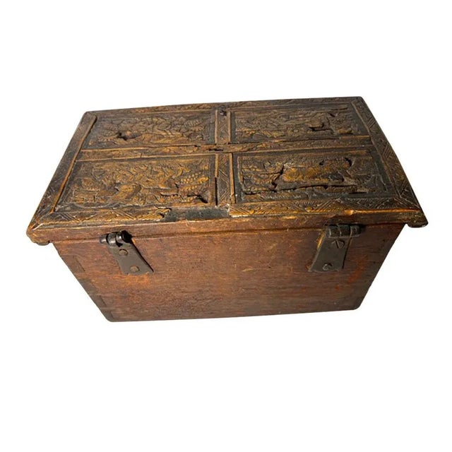 17th Century Spanish Colonial Wood Box | Chairish