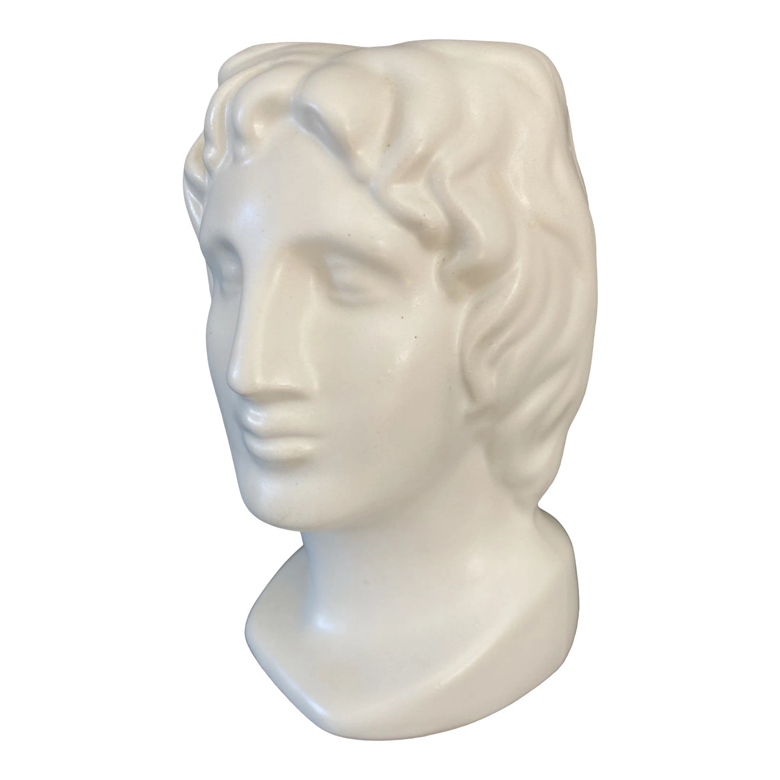 1980s Head of David Ceramic Sculpture | Chairish