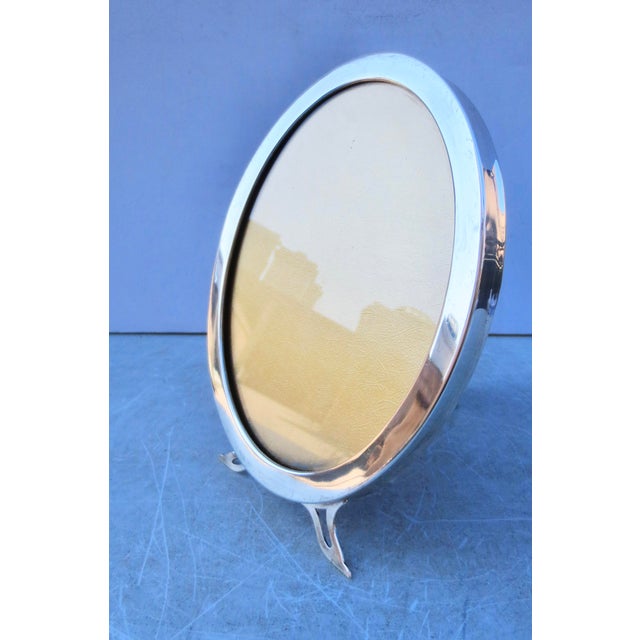 Vintage Sterling Silver Oval Photo Frame | Chairish