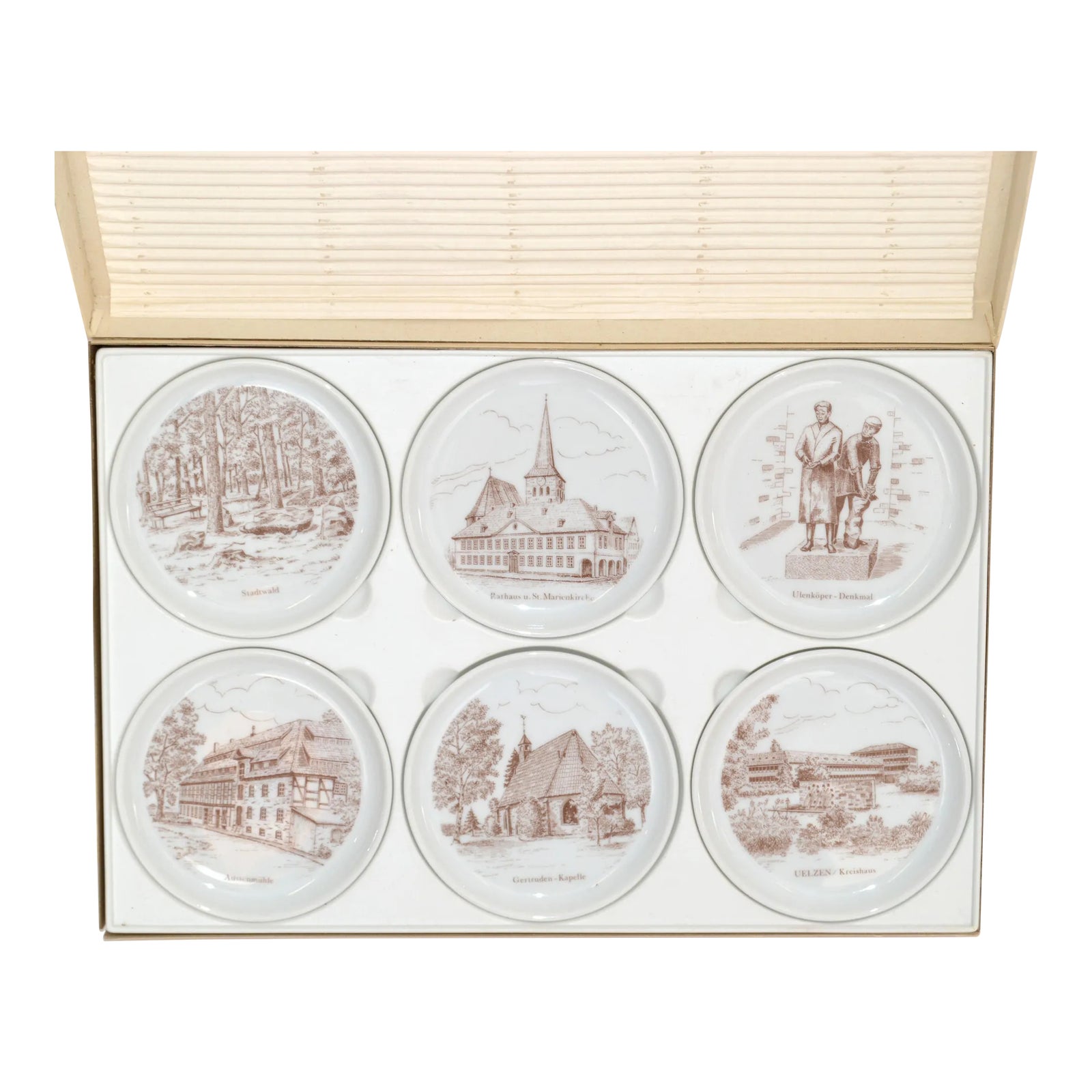 1960s Furstenberg Porcelain Uelzen West Germany City Butter Plates ...