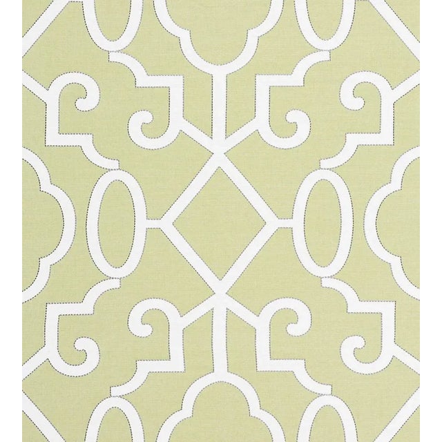 Sample - The House of Scalamandré Ming Fretwork Fabric, Pear | Chairish