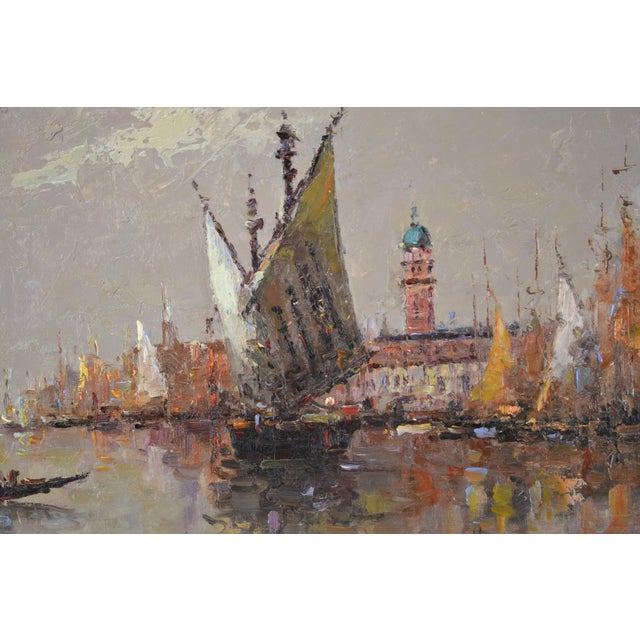 1990s Venetian Lagoon With St. Marks Morgan Impressionist Inspired ...