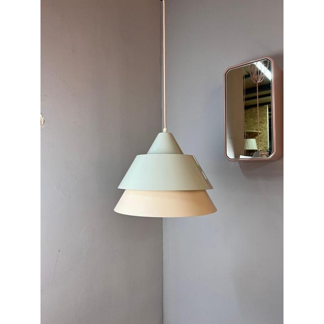 Slatted Lamp in White by Jo Hammerborg for Fog & Mørup | Chairish