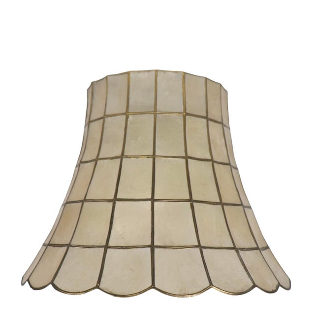 Vintage Capiz Shell Lamp Shade | Chairish