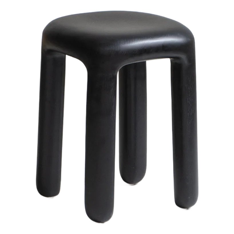 FORMAR Stool in Stained Wood, Bold Side Table by Ming Design Studio | Chairish