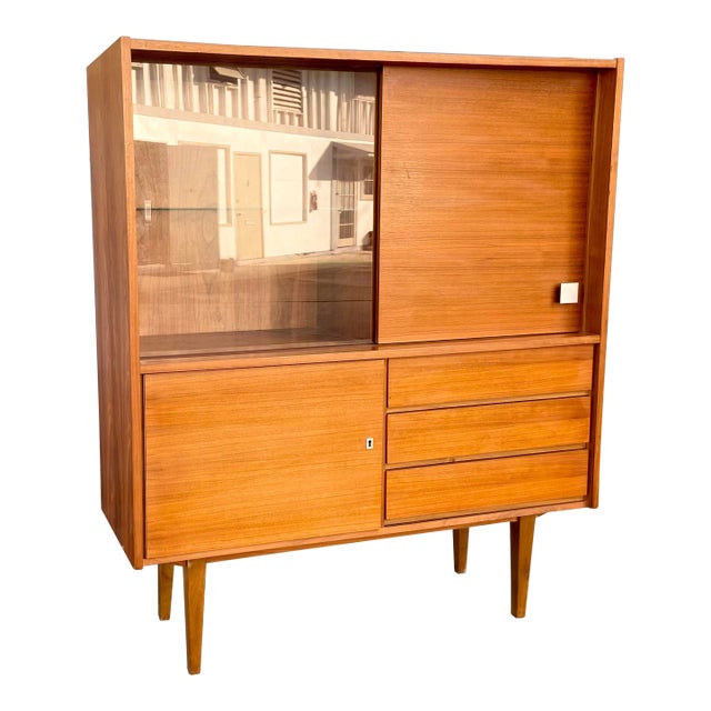 Mid 20th Century Friedrich Beckmann for Exclusive Dry Bar With Glass ...