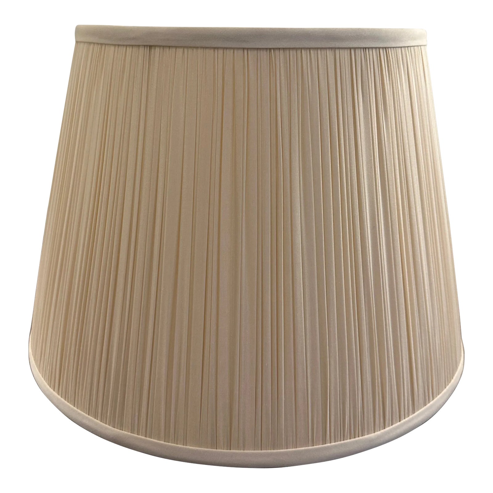 Blush Shirred Silk Lamp Shade | Chairish