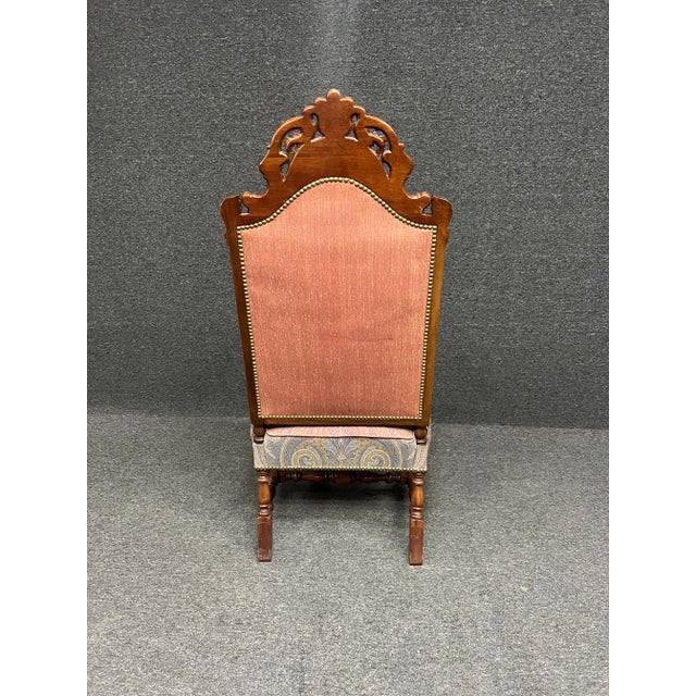 Victorian Carved Lion Throne Chair | Chairish