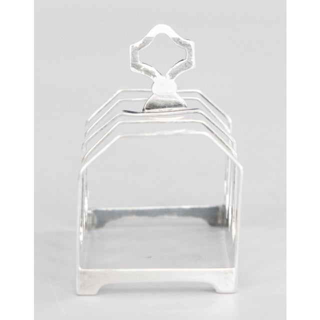 Art Deco English Sterling Silver Toast Rack | Chairish