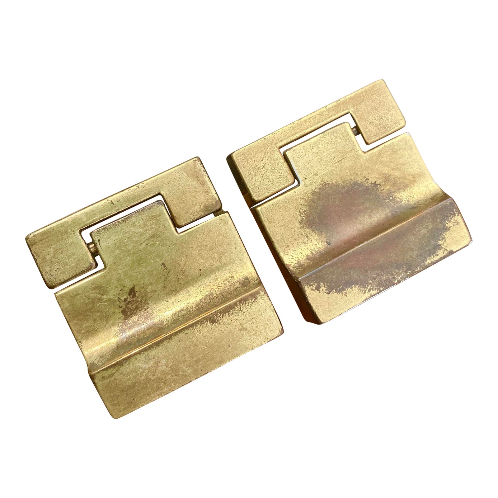Brass Drexel Precedent (Campaign Style) Drawer Pull | Chairish