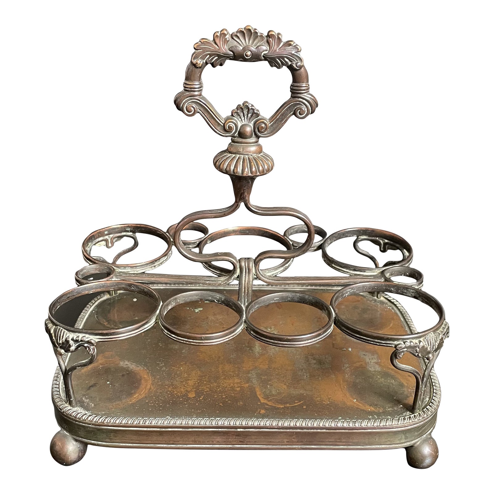 Antique Victorian Egg Cruet Holder | Chairish