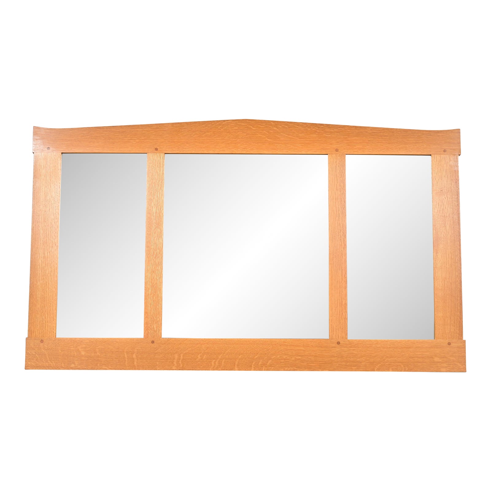 Stickley Mission Oak Arts & Crafts Triple Wall Mirror | Chairish