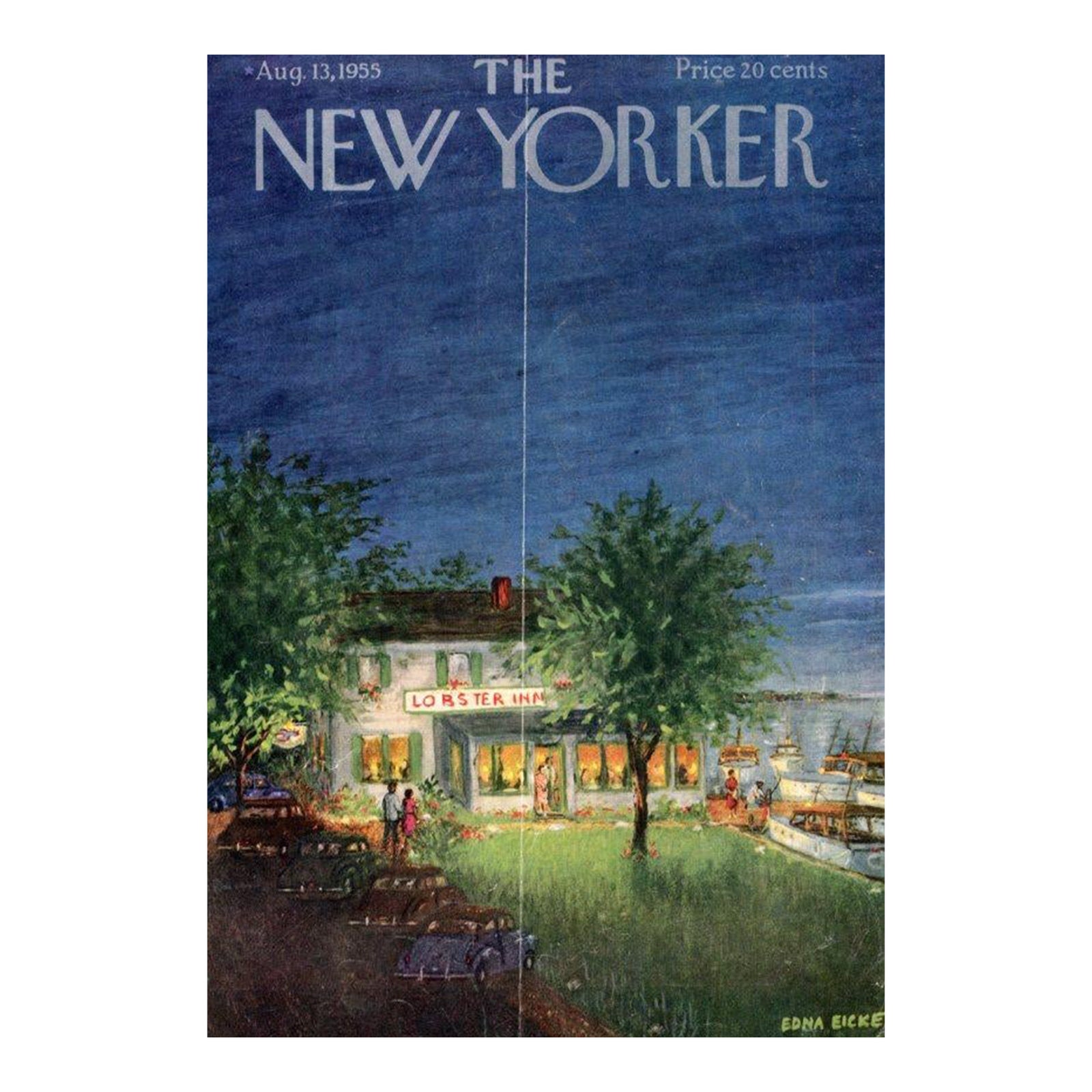 1955 Vintage New Yorker Cover, August 13 (Edna Eicke), Original New ...