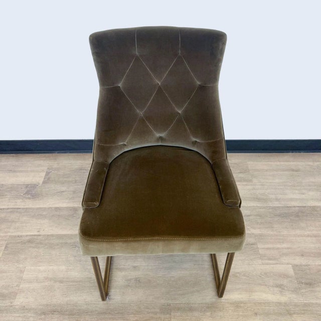 Sonder Living Rupert Vintage Style Upholstered Dining Chair | Chairish