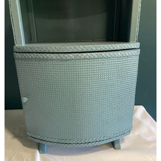 Mid 20th Century Vintage Lloyd Loom Style Sirrom Nightstand Bedside ...