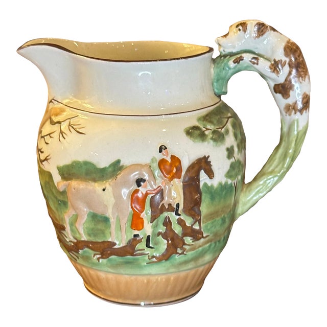 Vintage Wedgwood Etruria Pitcher Circa 1930s - English Hunt Scene With ...