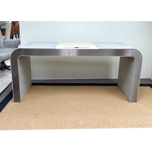 Visionnaire Modern Waterfall Wright Writing Desk | Chairish