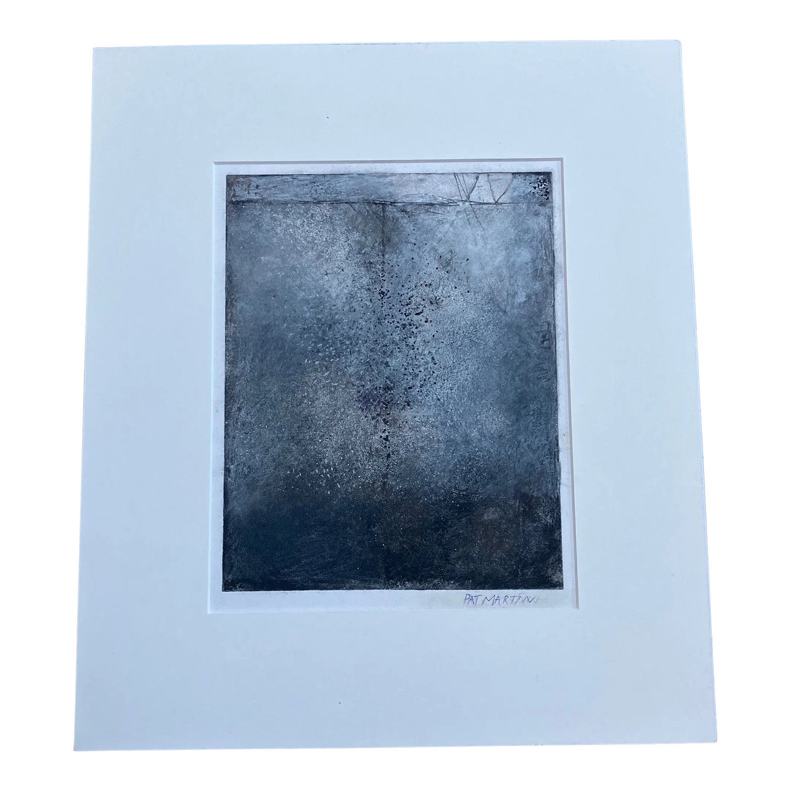 Contemporary Original Abstract Pat Martin Etching/Drawing “Fifteen ...