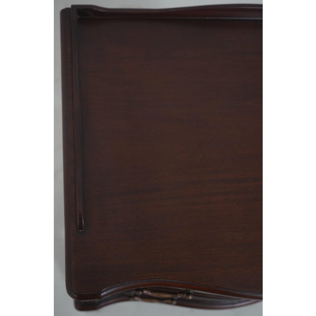 Pair Chippendale Mahogany 2 Drawer Nightstands | Chairish