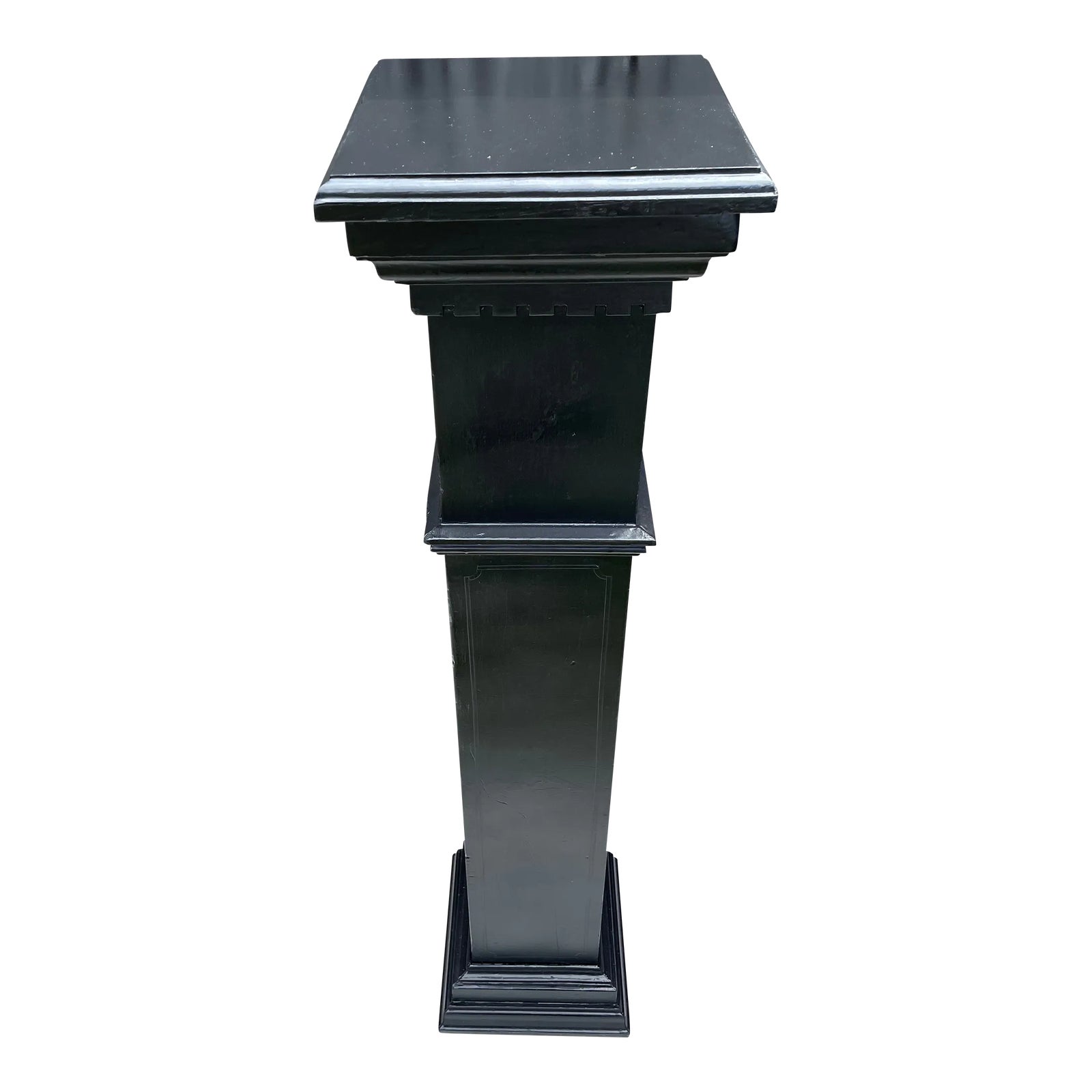 Mid 20th Century Solid Wood Architectural Element Pedestal Column ...