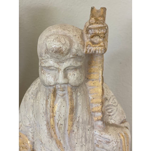 Three 20th Century Chinese Fu Lu Shou Stellar Gods Statues Fulushou ...