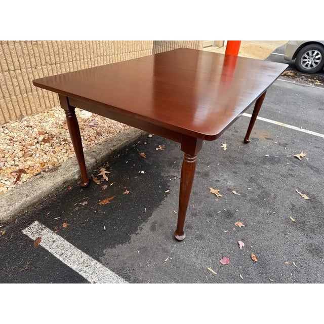 Tom Selly Co Solid Dark Cherry Dining Table With 4 Leaves. High End ...