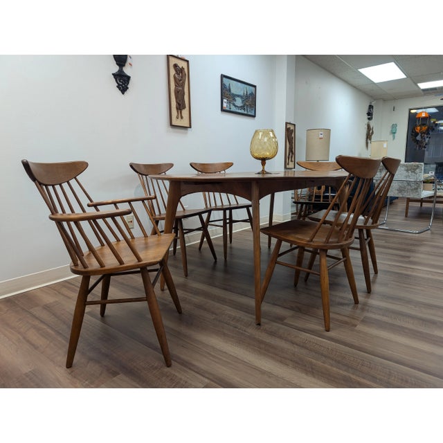 1950s Mid Century Restored Conant Ball Norsemate Solid Birch Dining ...