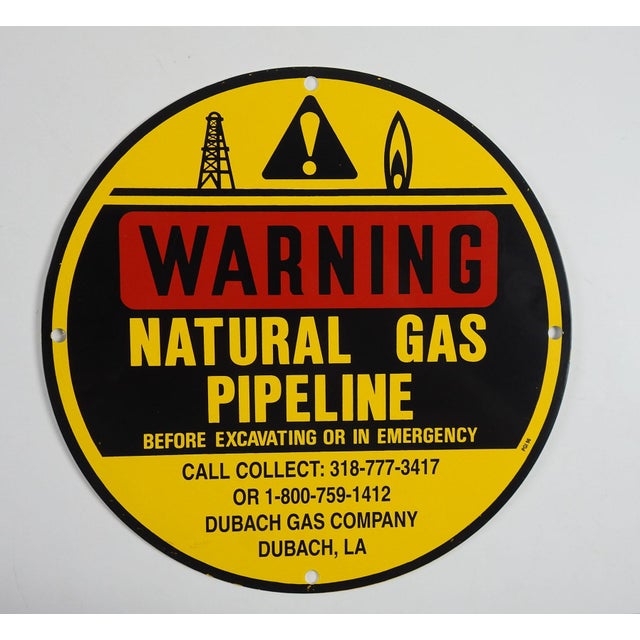 Natural Gas Pipeline Sign