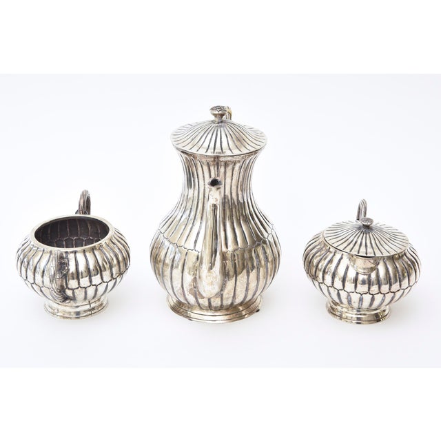 Sterling Silver Hallmarked Sanborn Tea and Coffee Service Set of 3 ...