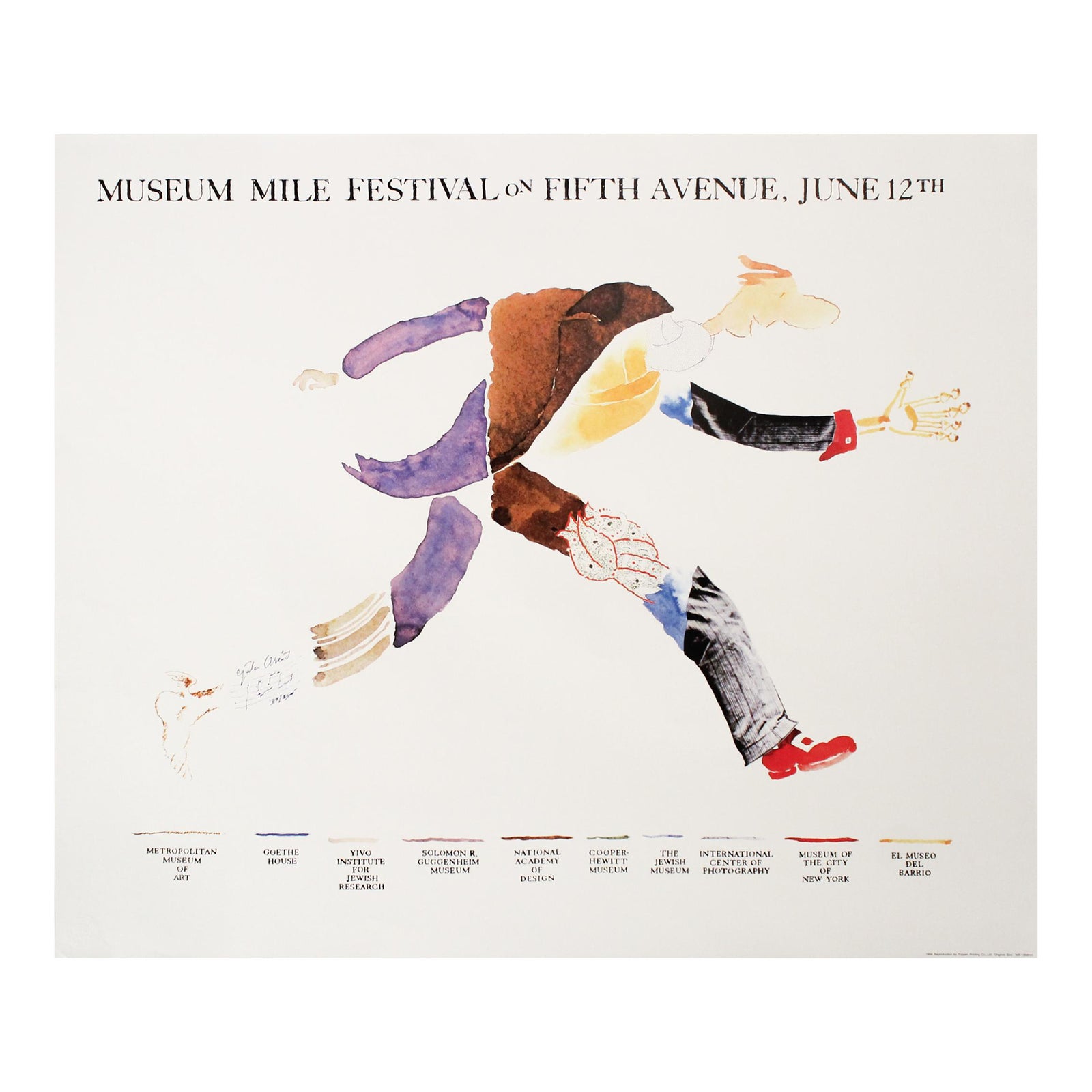 1994 American Poster, Museum Mile Festival on Fifth Avenue (The 100 ...