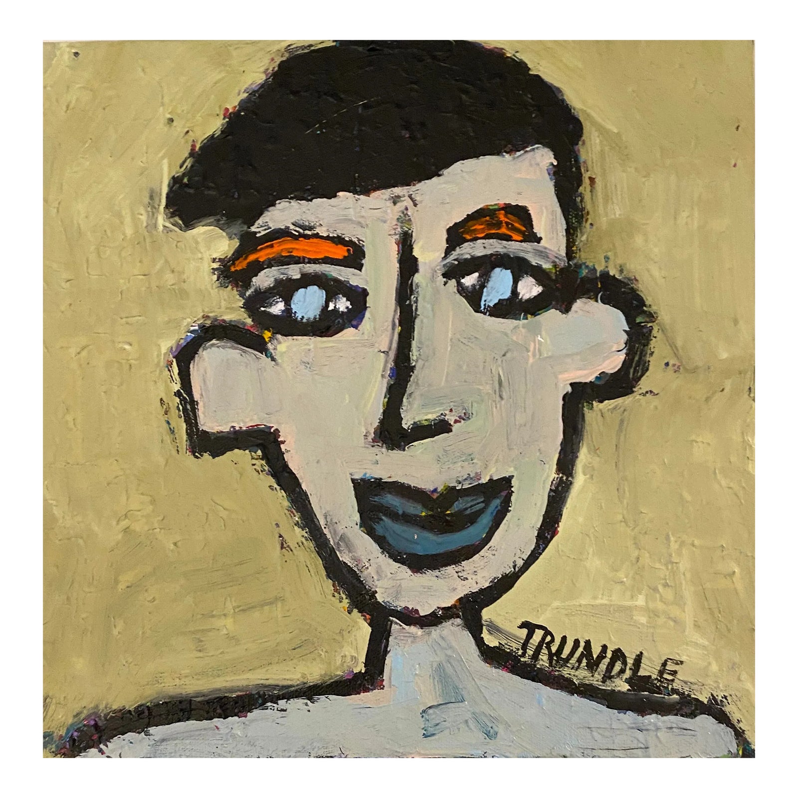 Sarah Trundle, Contemporary Abstract Portrait/ Figure Painting, "That ...