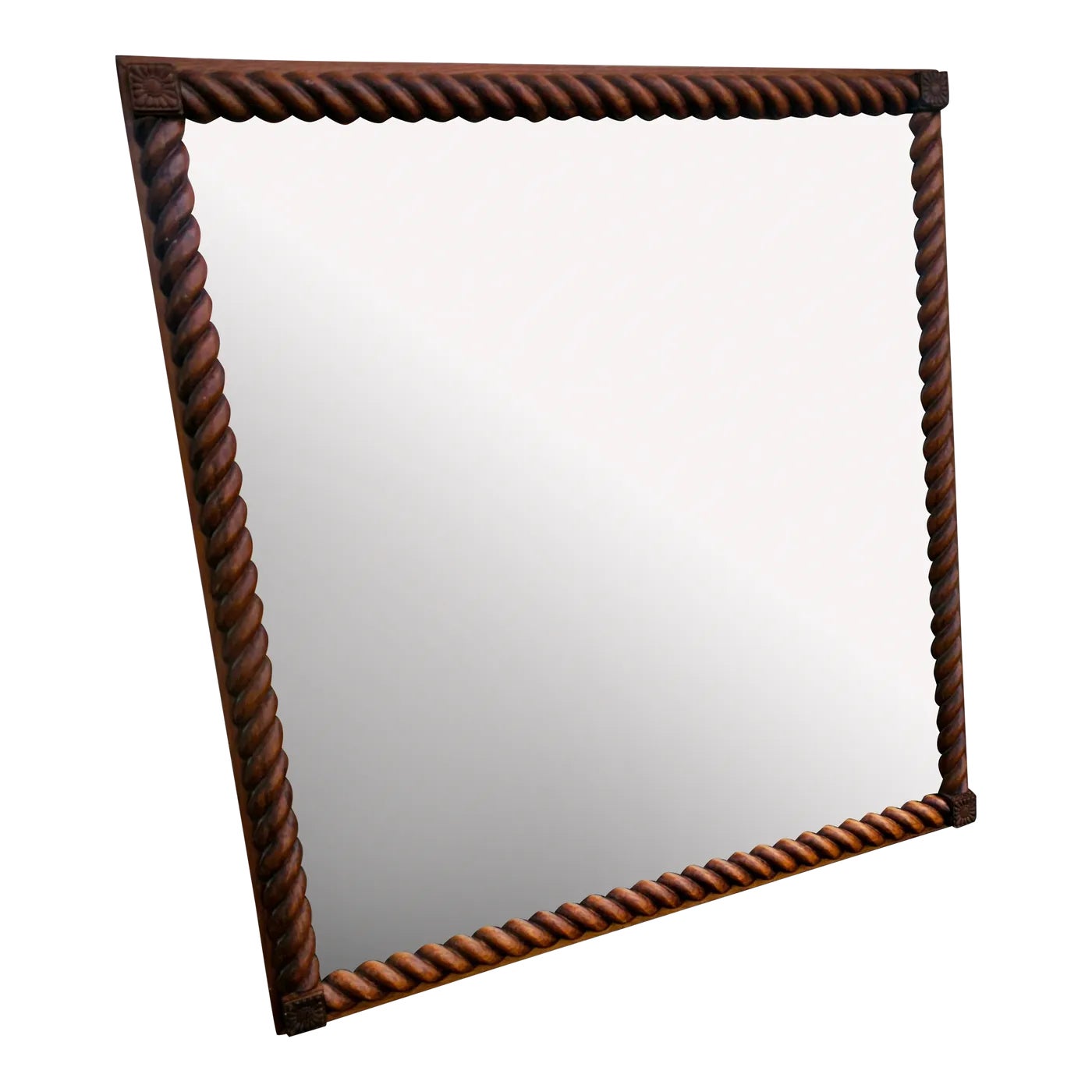 Antique Barley Twist Mirror | Chairish
